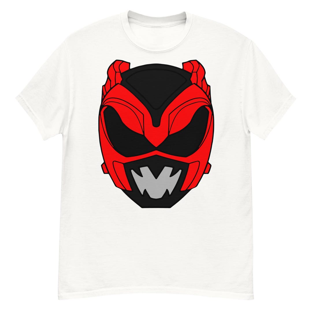 Power Rangers in Space Red Psycho Ranger Helmet T-shirt - Etsy