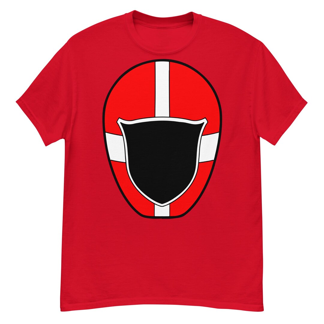 Power Rangers Lightspeed Rescue Red Ranger Helmet T-shirt - Etsy