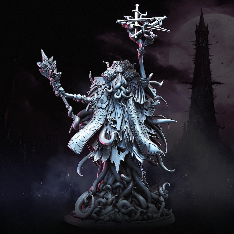 Elder Mind Flayer D&D Miniature STL Files - Etsy