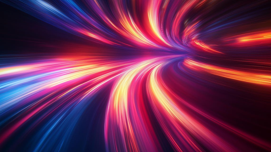 Neon Warp, Abstract Art, Background Image, Desktop Wallpaper, Phone ...