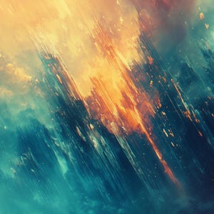 Blue & Yellow, Abstract Art, Background Image, Desktop Wallpaper, Phone ...