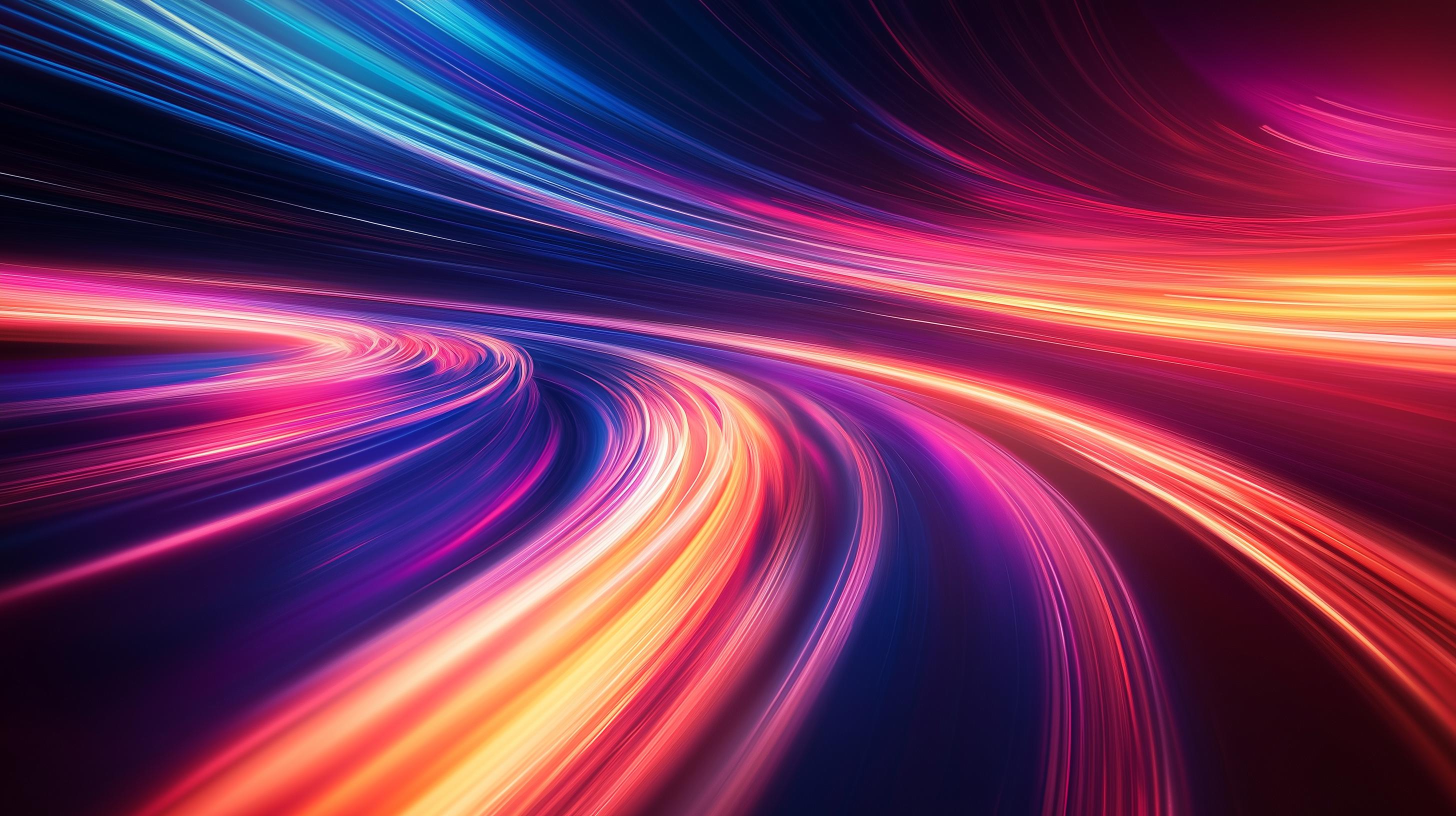 Neon Warp, Abstract Art, Background Image, Desktop Wallpaper, Phone ...