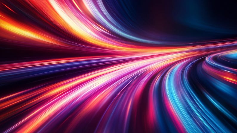 Neon Warp, Abstract Art, Background Image, Desktop Wallpaper, Phone ...