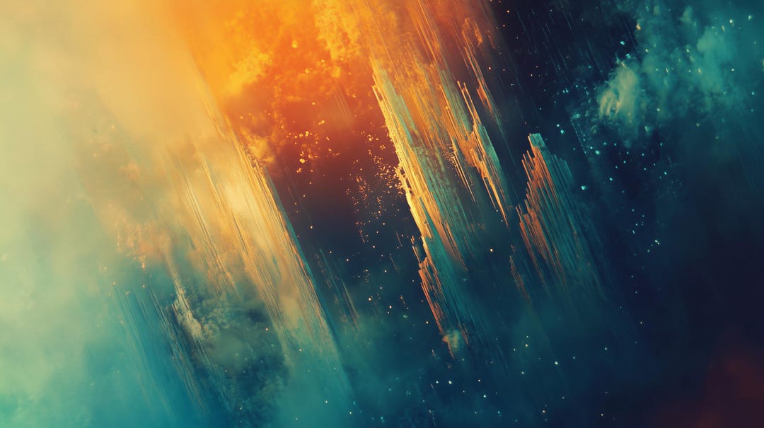 Blue & Yellow, Abstract Art, Background Image, Desktop Wallpaper, Phone ...