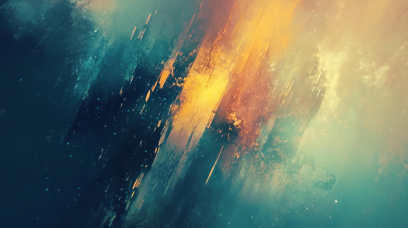 Blue & Yellow, Abstract Art, Background Image, Desktop Wallpaper, Phone ...