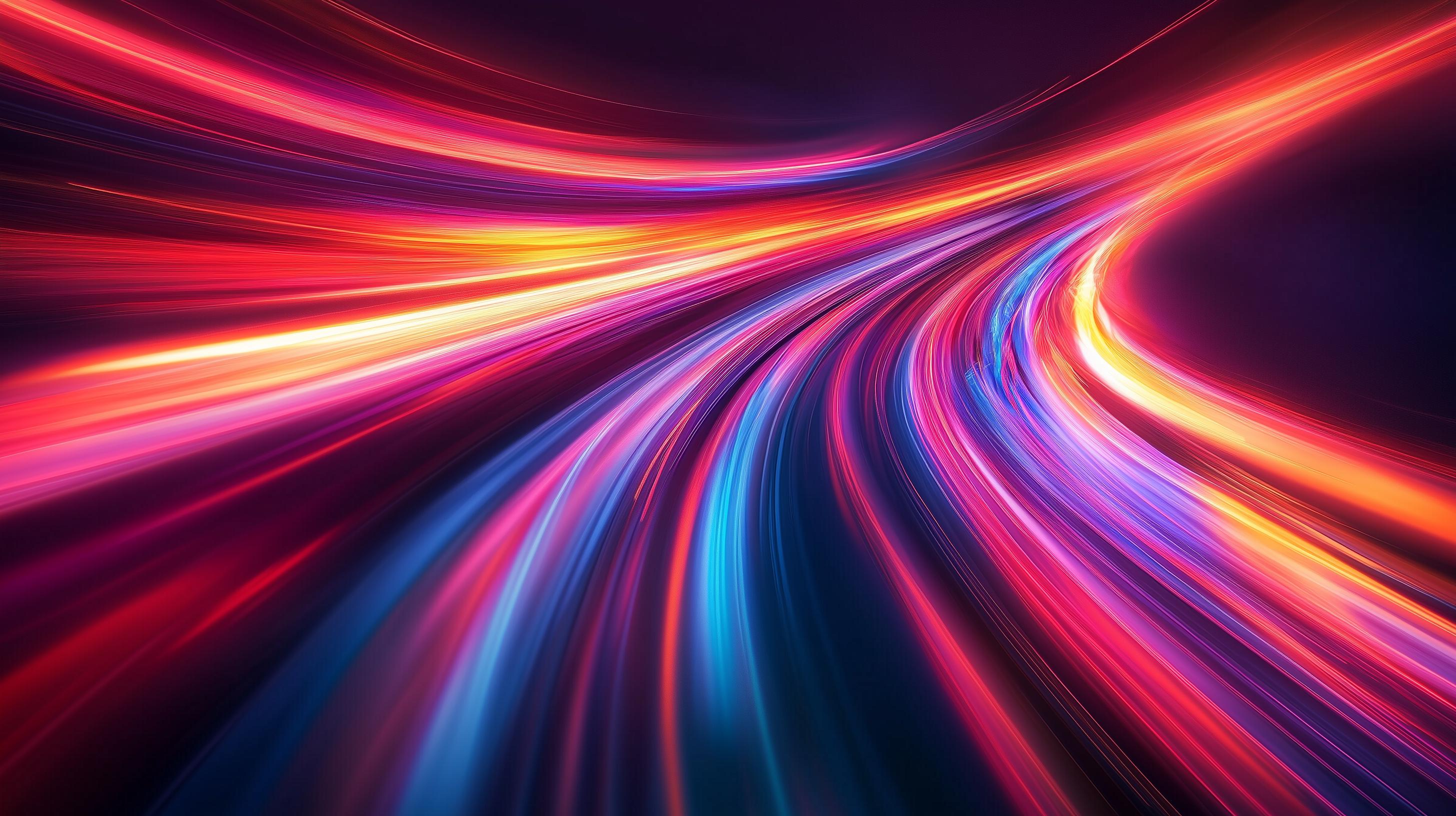 Neon Warp, Abstract Art, Background Image, Desktop Wallpaper, Phone ...