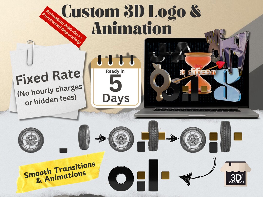 Custom 3D Logo Design, Animated Logo Service, Business Branding ...