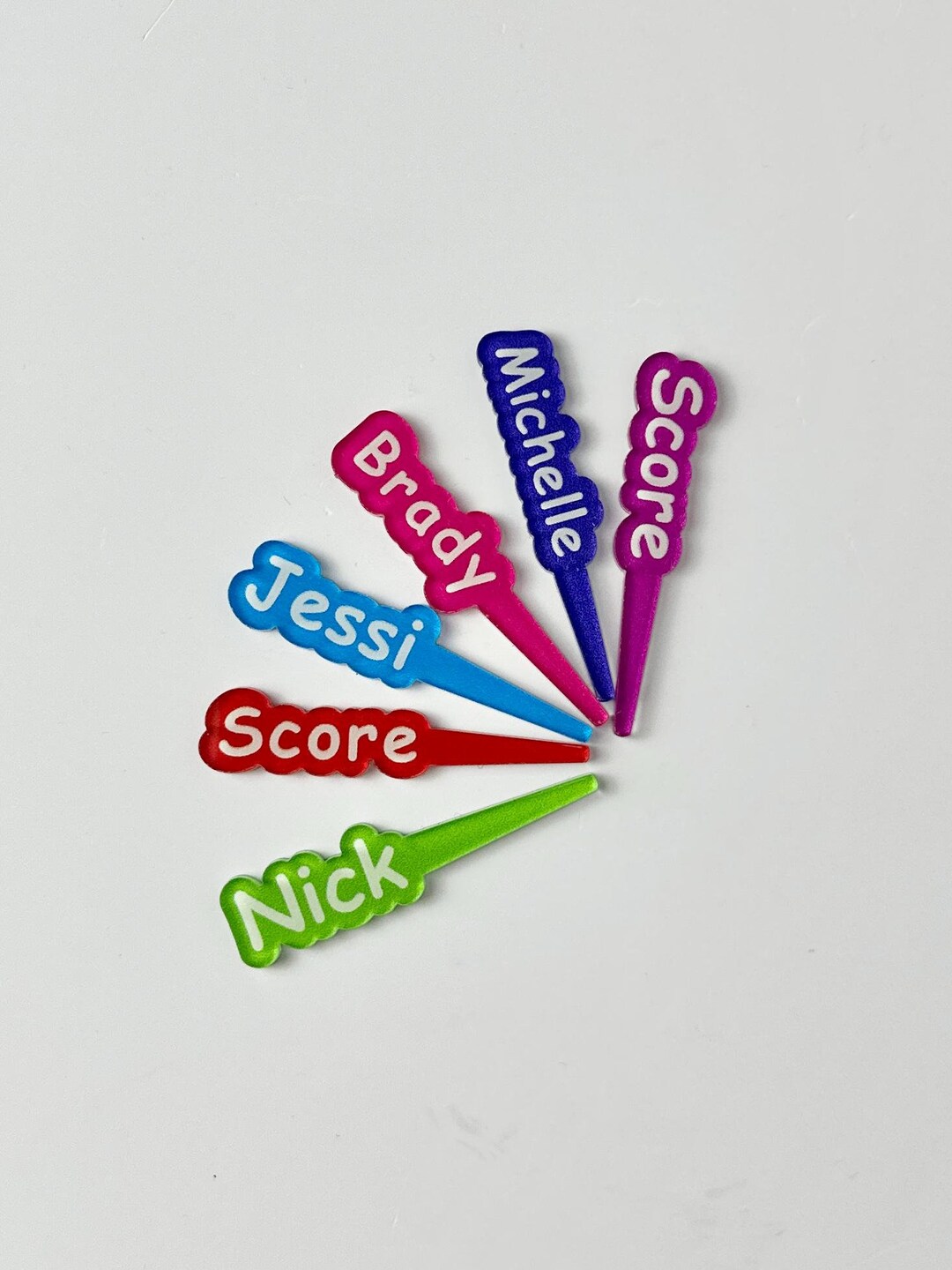 Personalized Acrylic Cribbage Pegs, Custom Name Set of 3, Father's Day ...