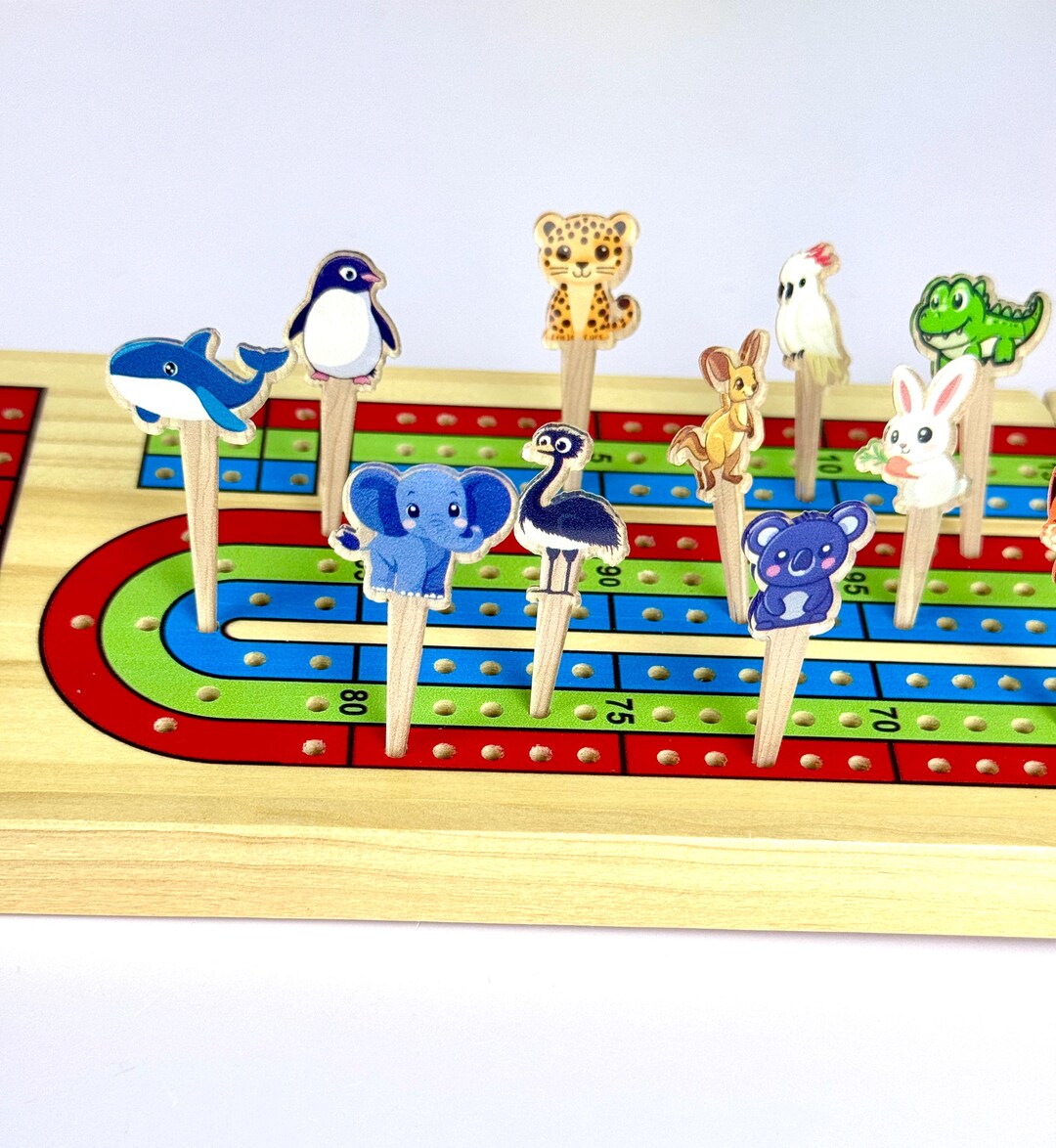 Personalized Cribbage Pegs – Custom Acrylic Animal Pegs – Engraved Game ...