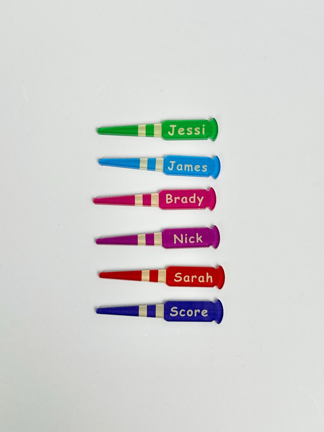 Personalized Name Cribbage Pegs: Acrylic Set of 3 - Etsy