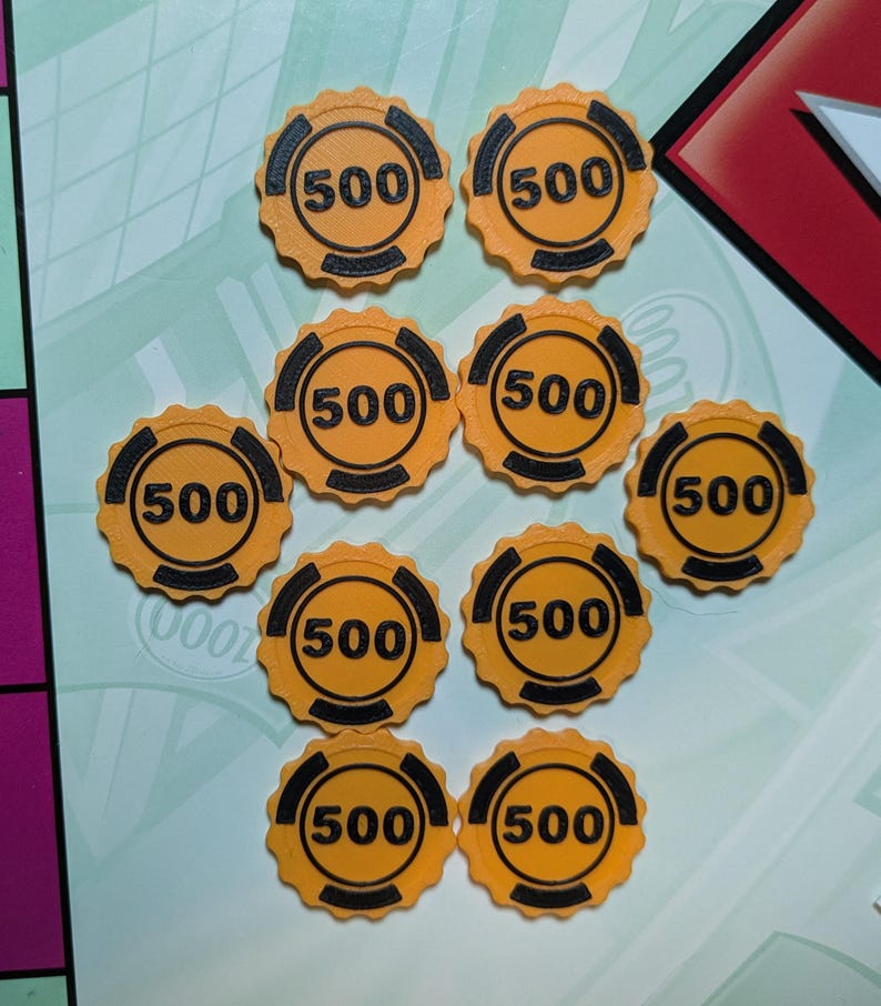 Custom Money Chips for Monopoly or Other Games - Etsy