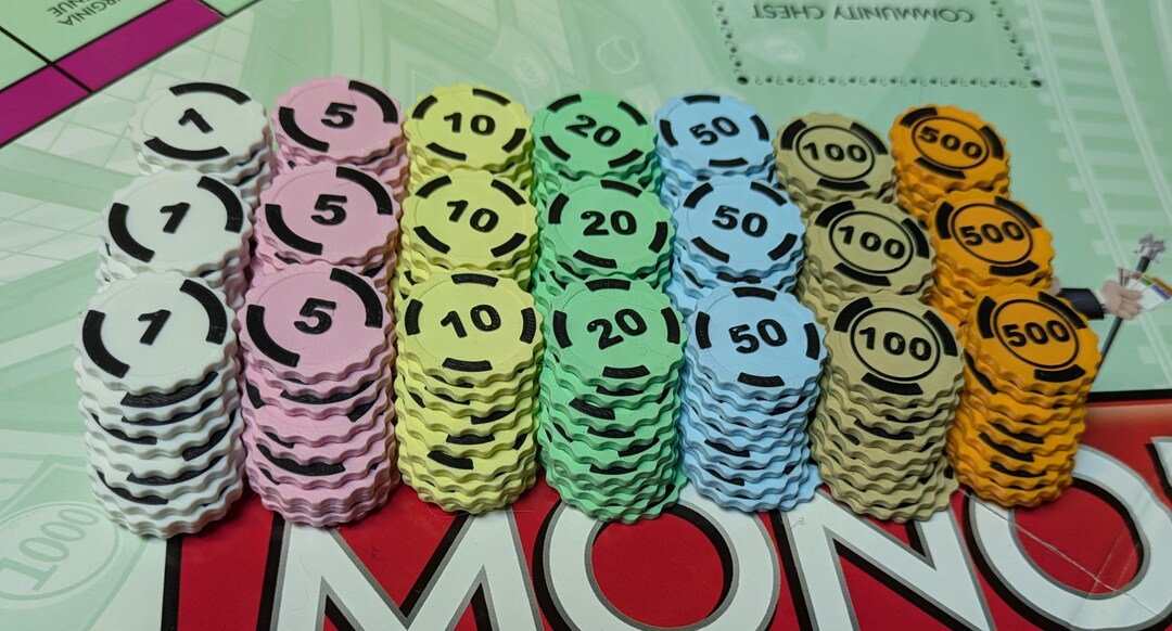Custom Money Chips for Monopoly or Other Games - Etsy