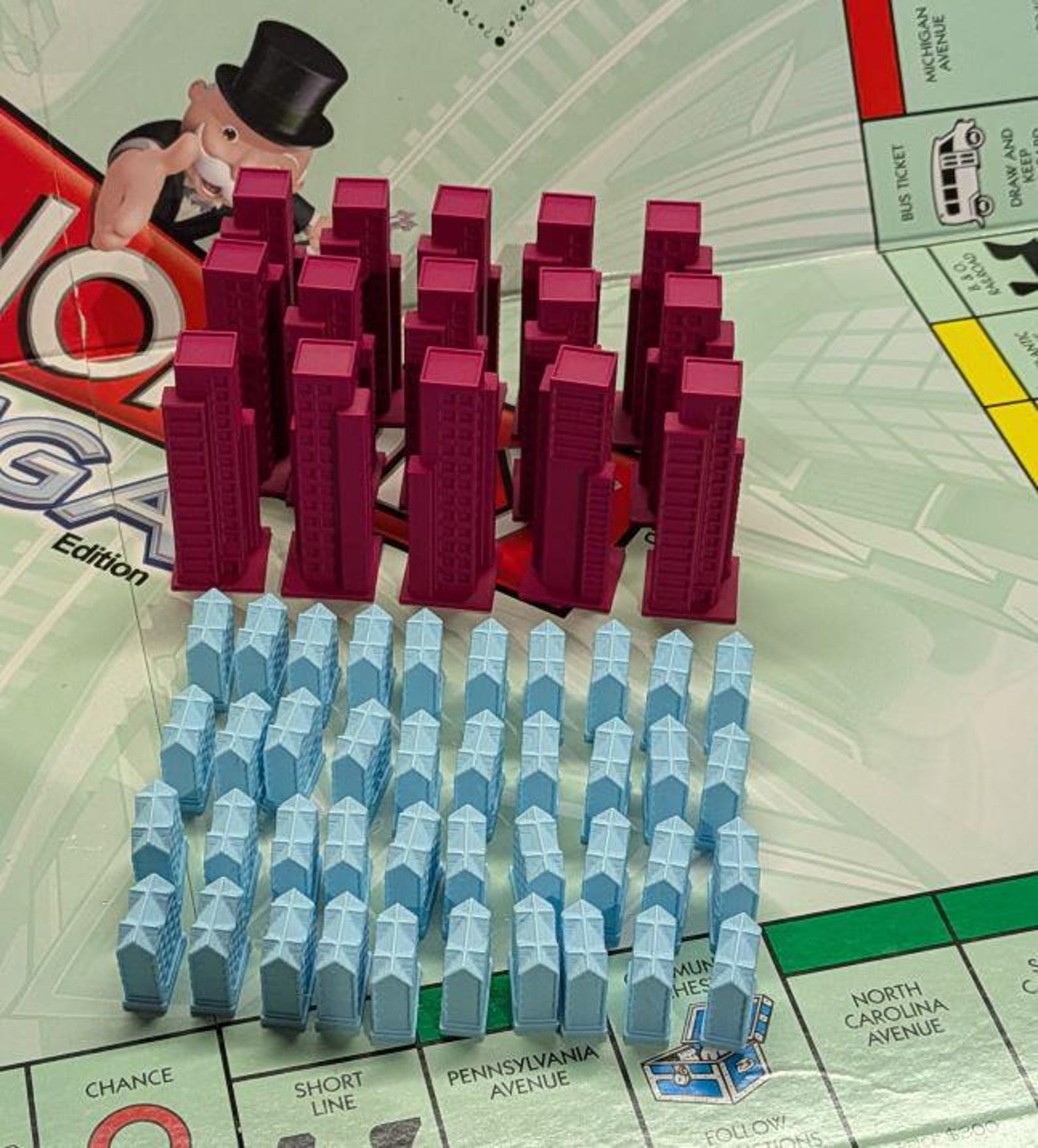 Custom Color Monopoly Houses/hotels - Skyscraper Edition - Etsy