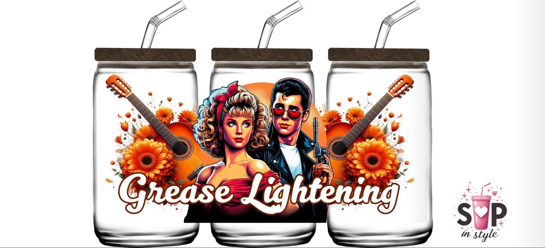 16oz Wrap - Grease/png Digital Download, UVDTF - Etsy