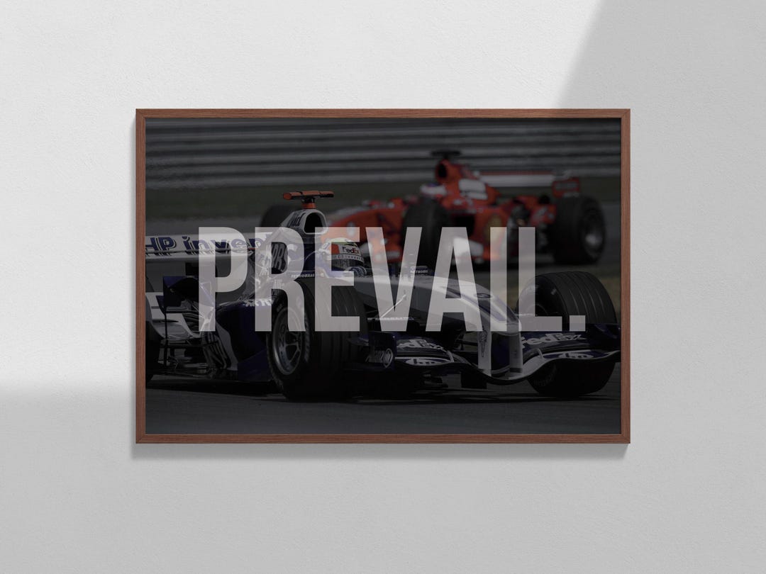 Motivational F1 Racing Wall Art Digital Download - "prevail ...