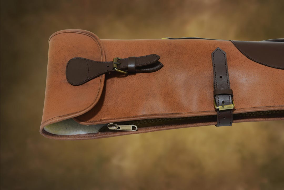 Leather Rifle Case leather Shotgun Case Rifle Bag Shotgun Case Handmade ...