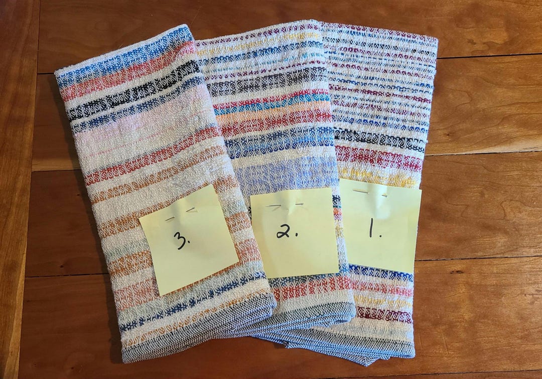 Colorful Hand Towels, Handwoven, 100% Cotton, Durable, Soft, 16" X 24 ...