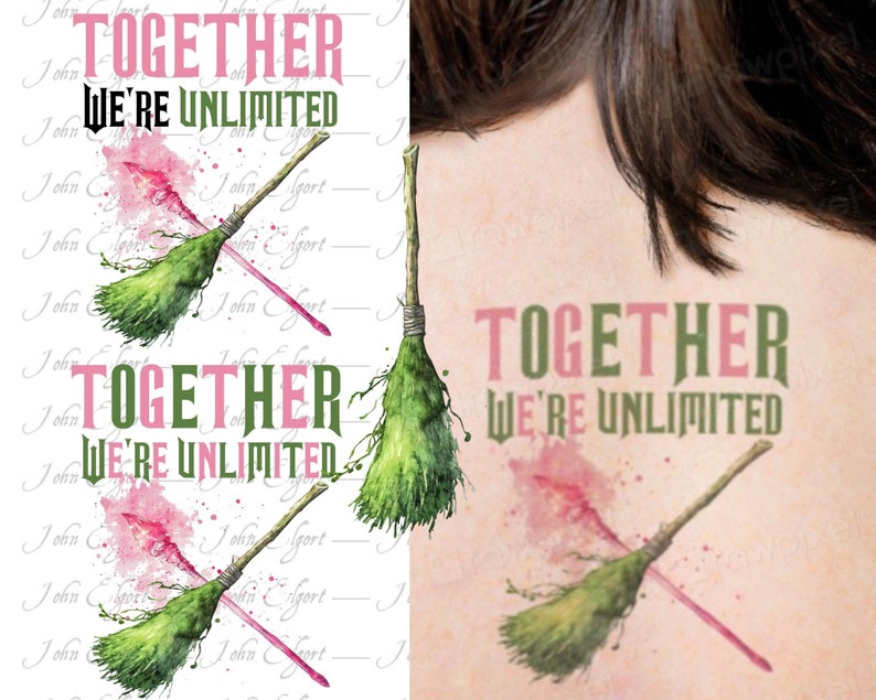 Wicked PNG, Wall Art, Tattoo, Shirt Design, Glinda Elphaba Together We ...