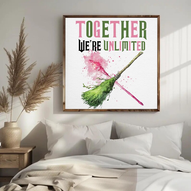 Wicked PNG, Wall Art, Tattoo, Shirt Design, Glinda Elphaba Together We ...