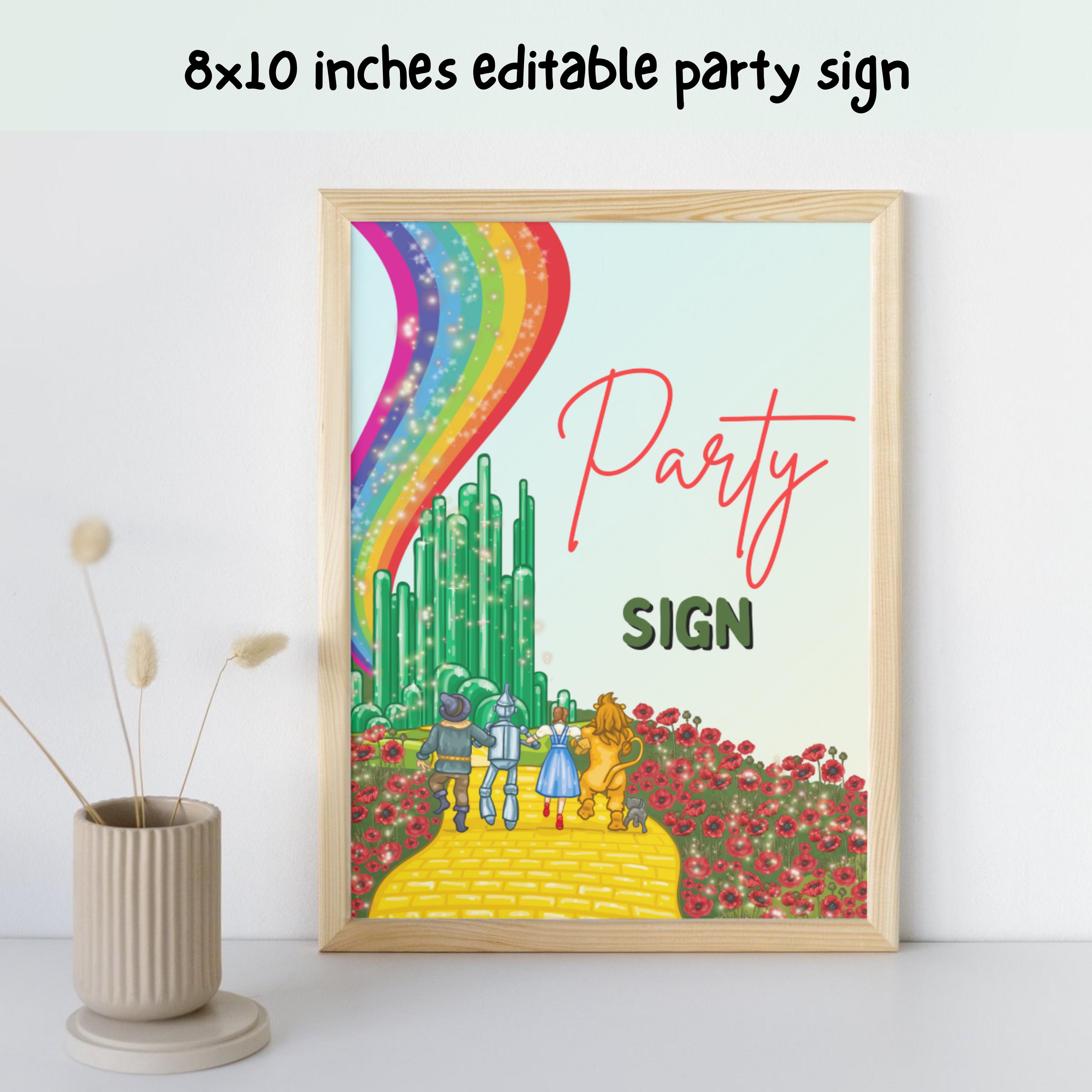 Wizard of Oz Teacher Appreciation Week Flyer Bundle (editable Canva ...