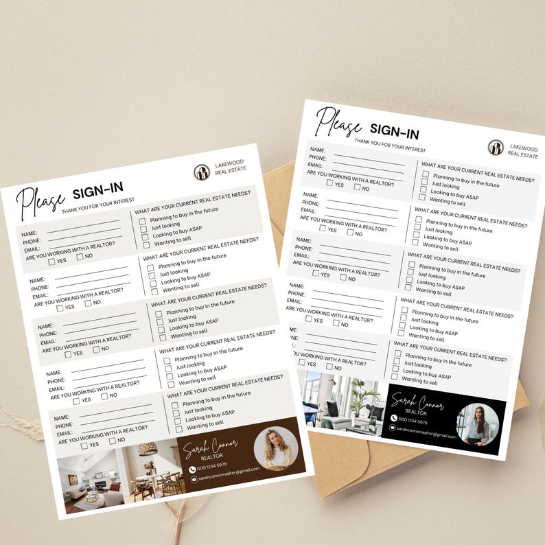 Editable Open House Kit: Real Estate Signs, Flyers, Feedback Form ...