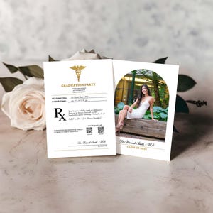 Save the Date Medical Prescription Invitation Template | Editable Canva ...