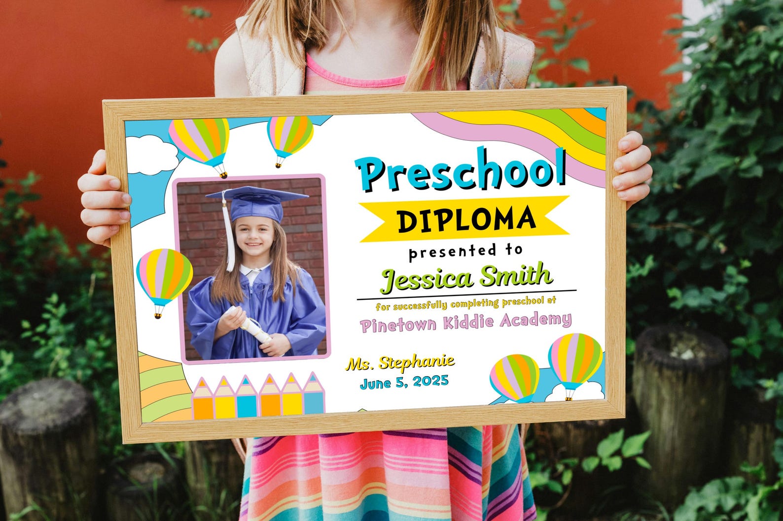 Preschool Graduation Diploma Template: Handprint Keepsake (canva ...