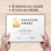 Christian Character Awards Certificate Templates Editable Canva Awards ...