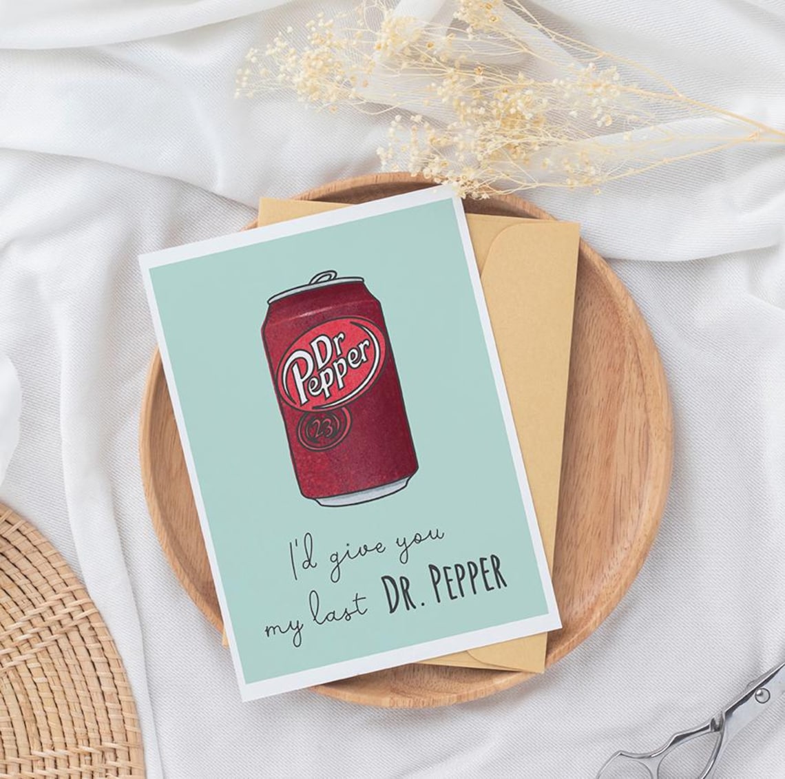 Dr. Pepper Card - Printable Downloadable Texas Card - Prints in Two ...