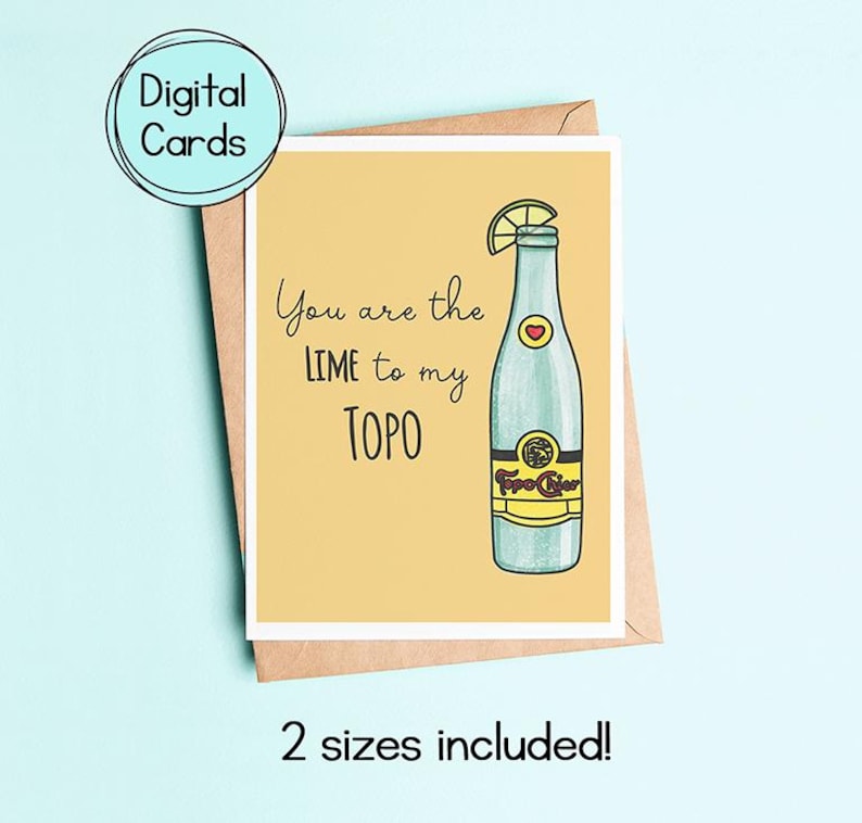 Top Chico Card - Printable Downloadable Texas Card - Prints in Two ...