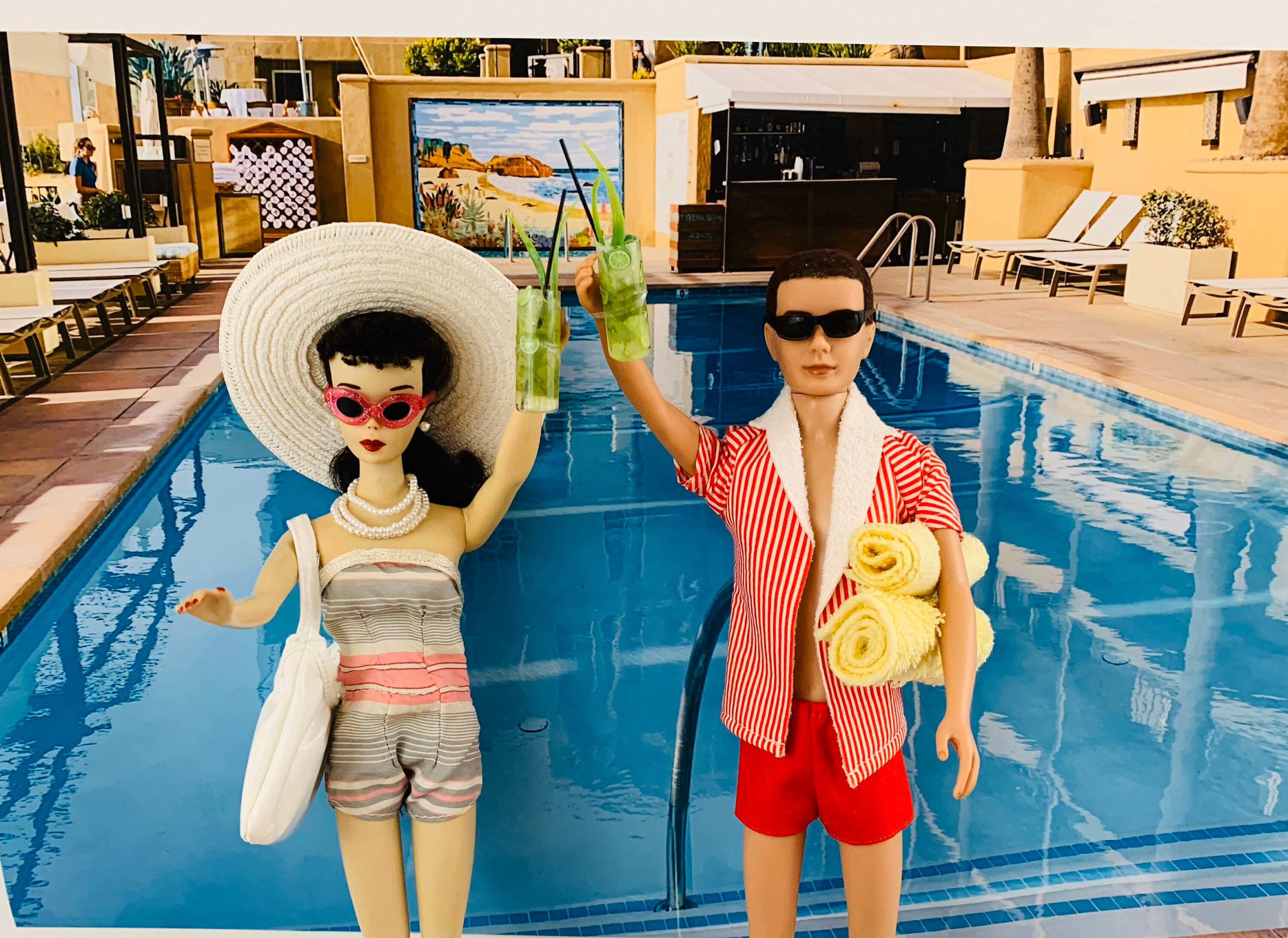 Barbie and Ken having Mojitos By The Pool Fine Art Photograph | Etsy