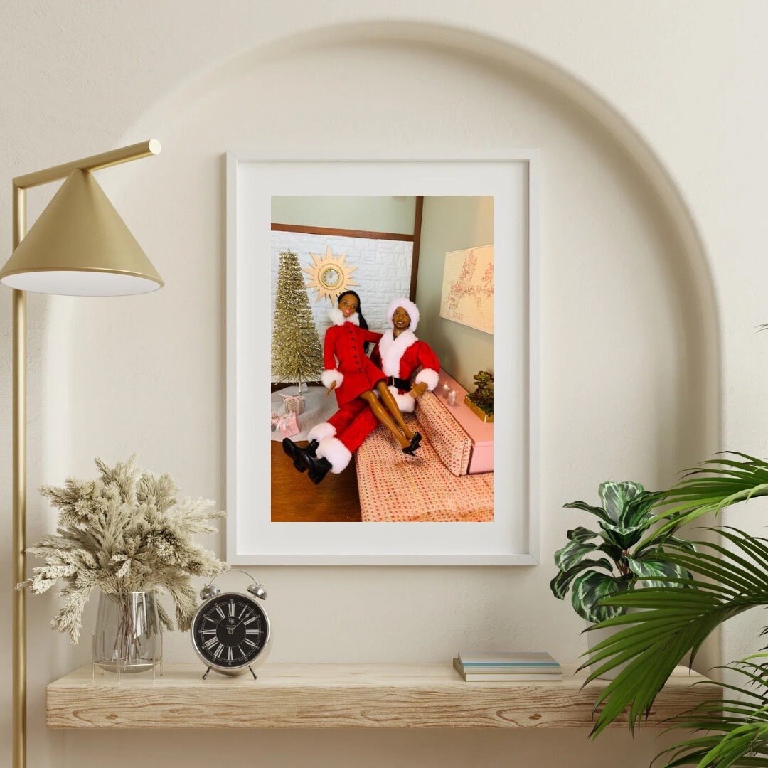 Barbie and Ken Play Santa Fine Art Photograph - Etsy