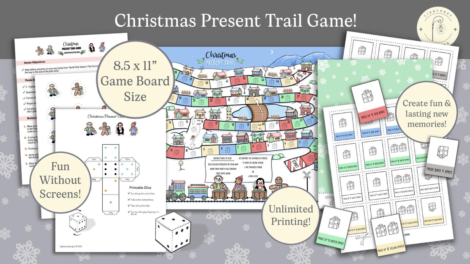 Printable Christmas Board Game | Digital Downloads | Christmas ...