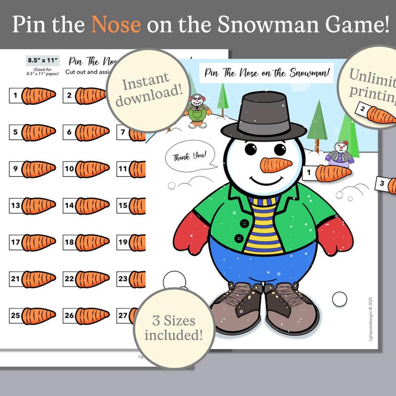 Snowman Noses - Etsy
