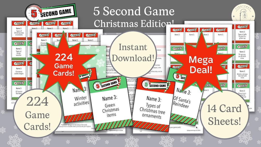 Christmas 5 Second Game | Christmas 5 Second Rule | Christmas Trivia ...
