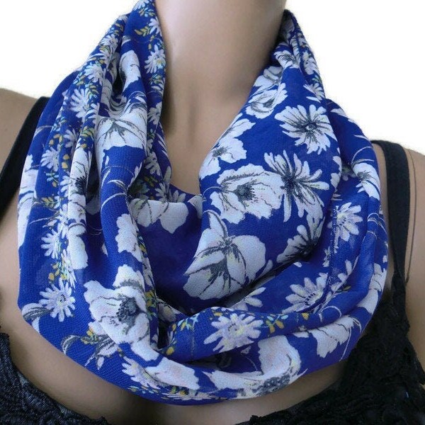 Cobalt Blue Scarf - Etsy