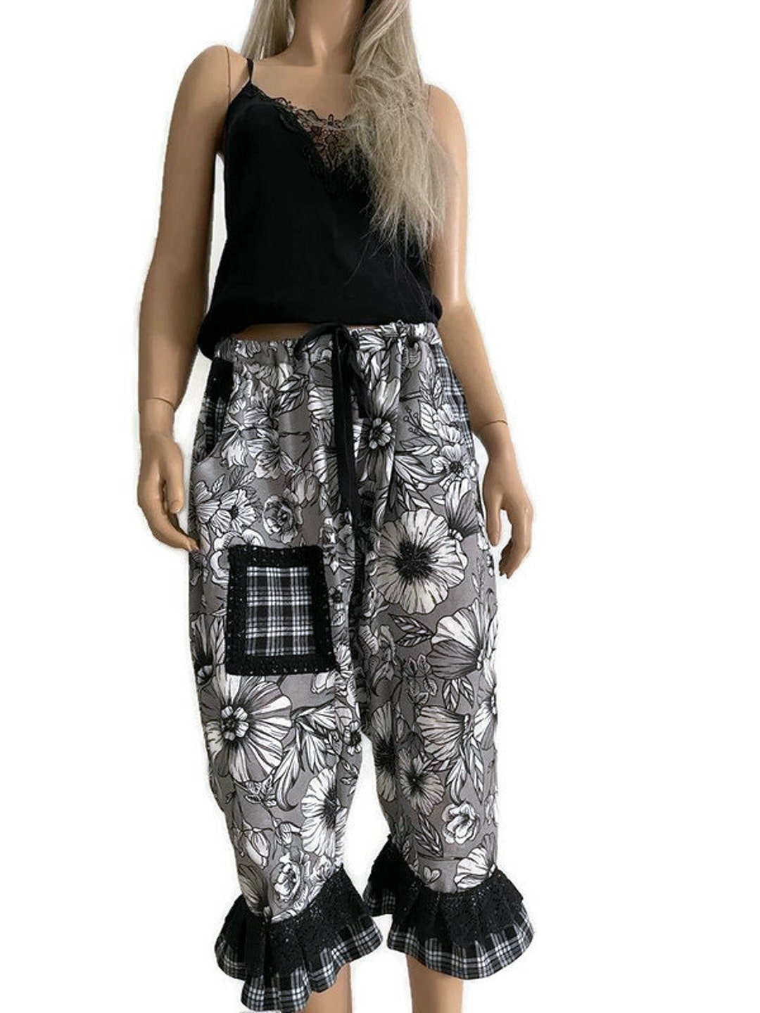 Oui, Cotton Bloomers, French Chic Prairie Pantaloons, Harem Pants-fleur ...