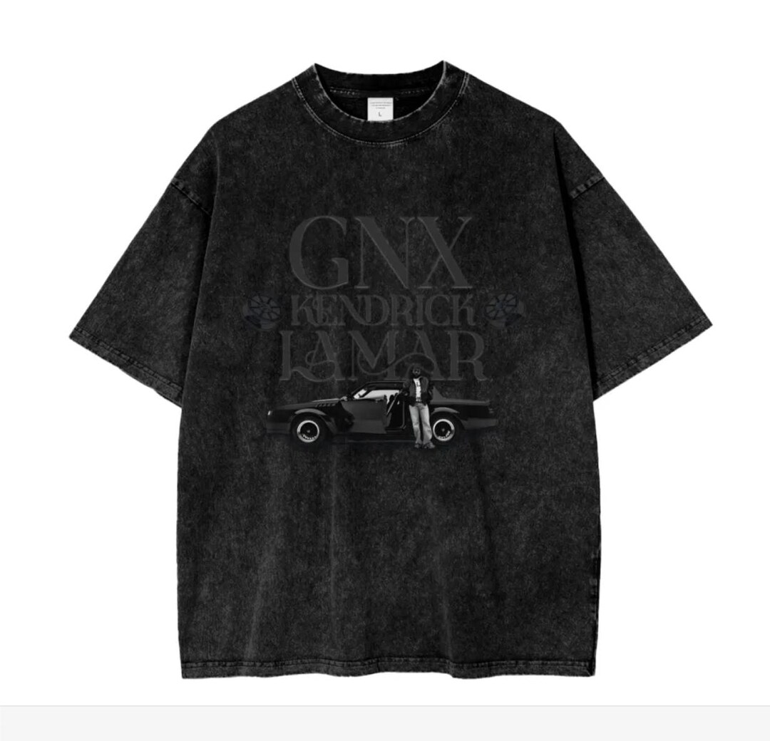Kendrick Lamar GNX T-shirt, Heavyweight Acid Wash Tee, Limited Edition ...