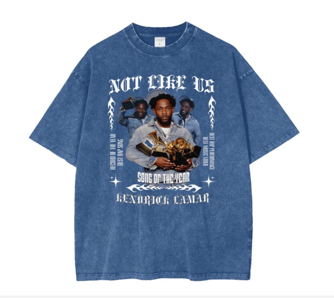 Kendrick Lamar “not Like Us” T-shirt, Heavyweight Acid Wash Tee, Grammy ...