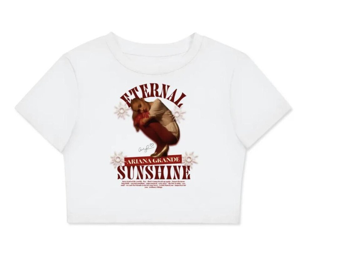 Eternal Sunshine Ariana Grande T-shirt, Fan Merch, Trendy Crop Top ...