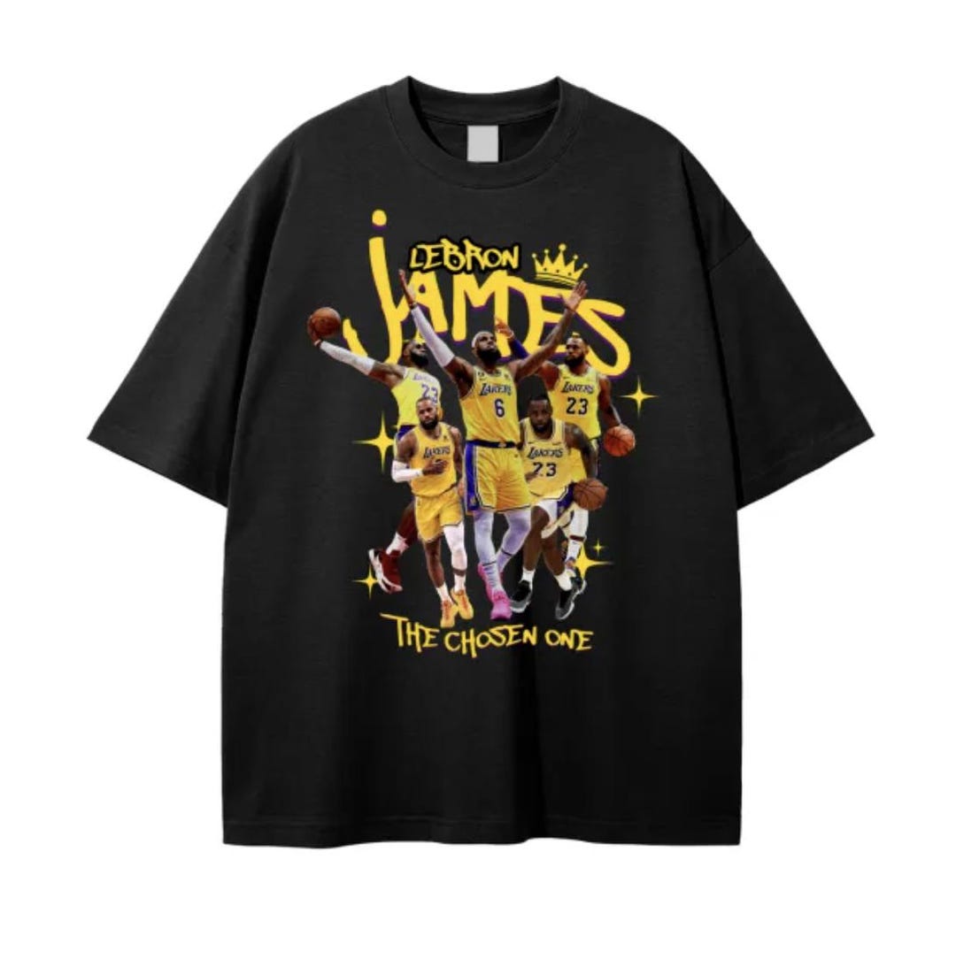 Lebron James the Chosen One T-shirt, Vintage Lakers Basketball Graphic ...