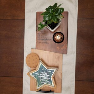 Wooden Serving Tray With Handles – Dining Table Centerpiece,rustic ...