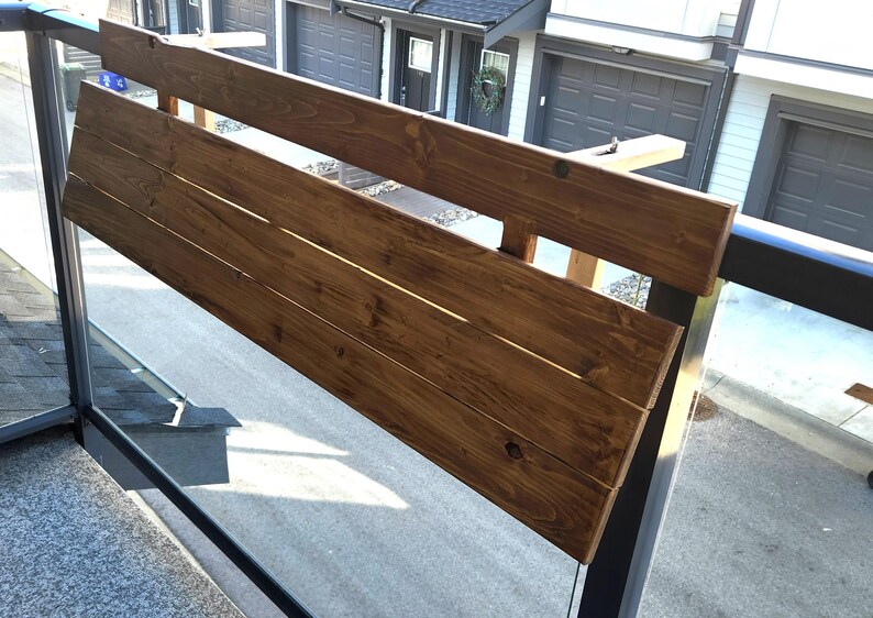 Balcony Railing Bar Table | Foldable Space-saving Table | Wooden Pre ...