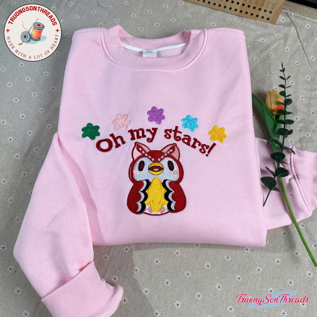 ACNH Celeste Crewneck – Oh My Stars Embroidered Sweatshirt, Star ...