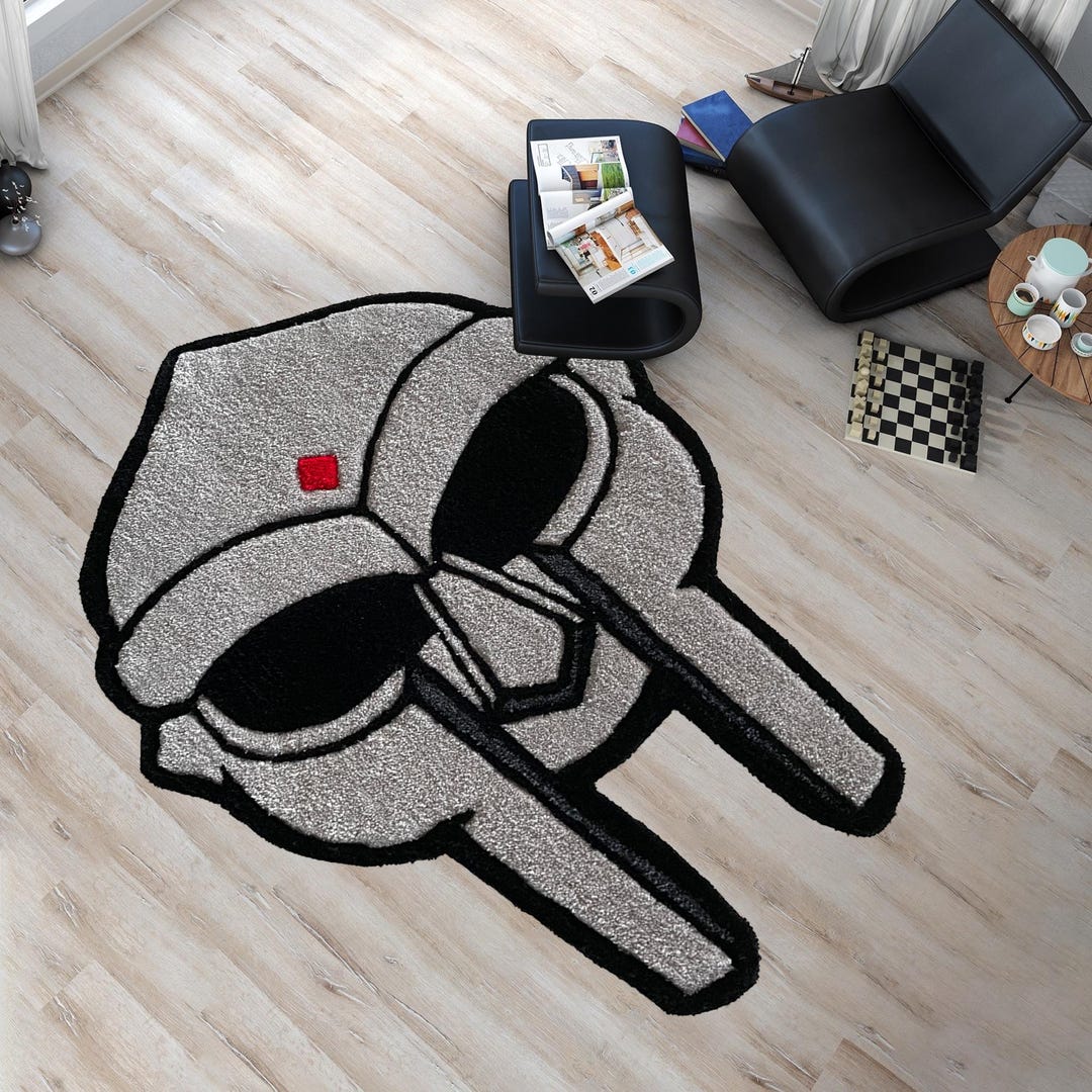 Mf Doom Rug, Quasimoto 'lord Quas', Quasimoto Inspired Rug, Doctor Doom ...