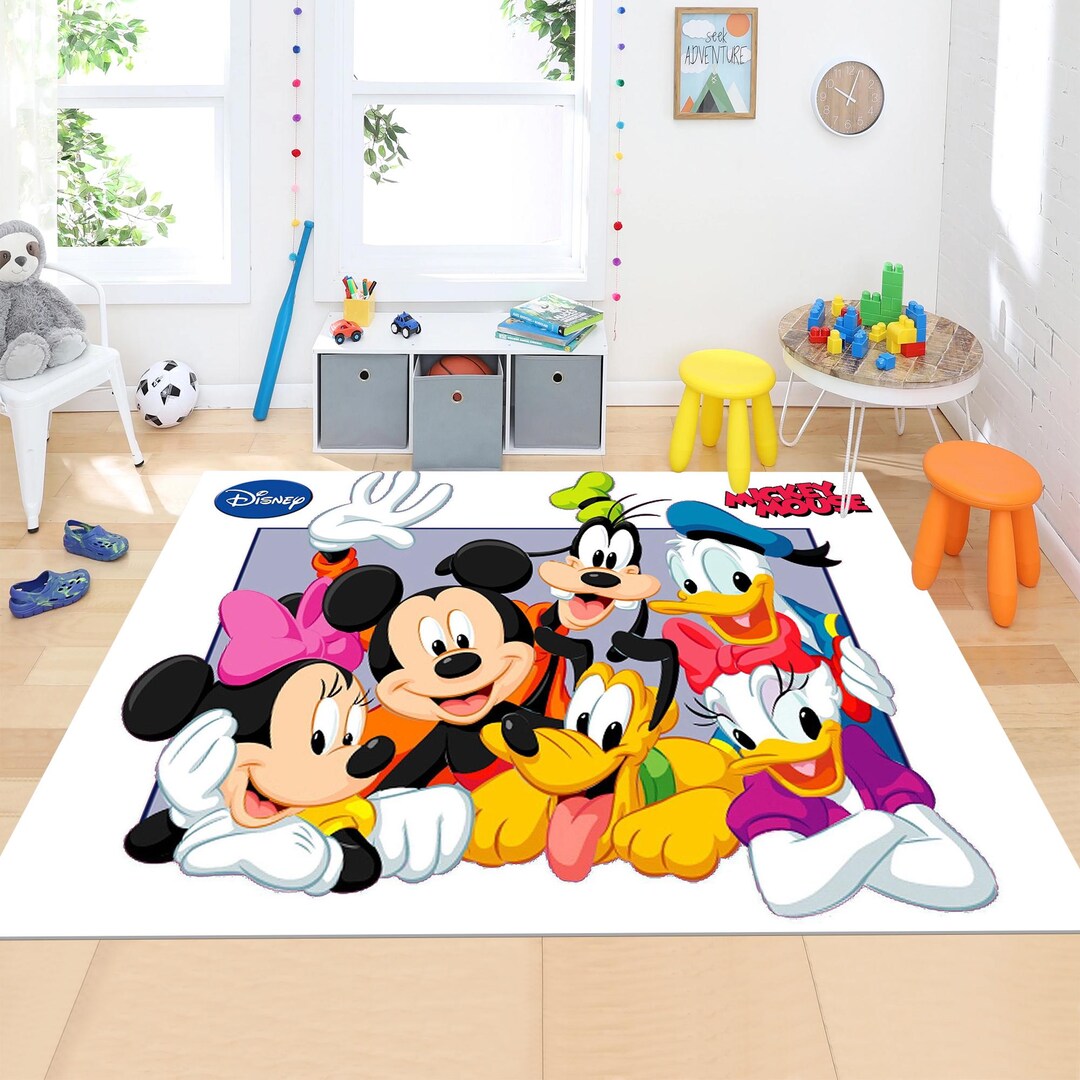 Cartoon Rug,mickey Mouse Rug,minnie Mouse Rug,custom Rug,nursery Rug ...
