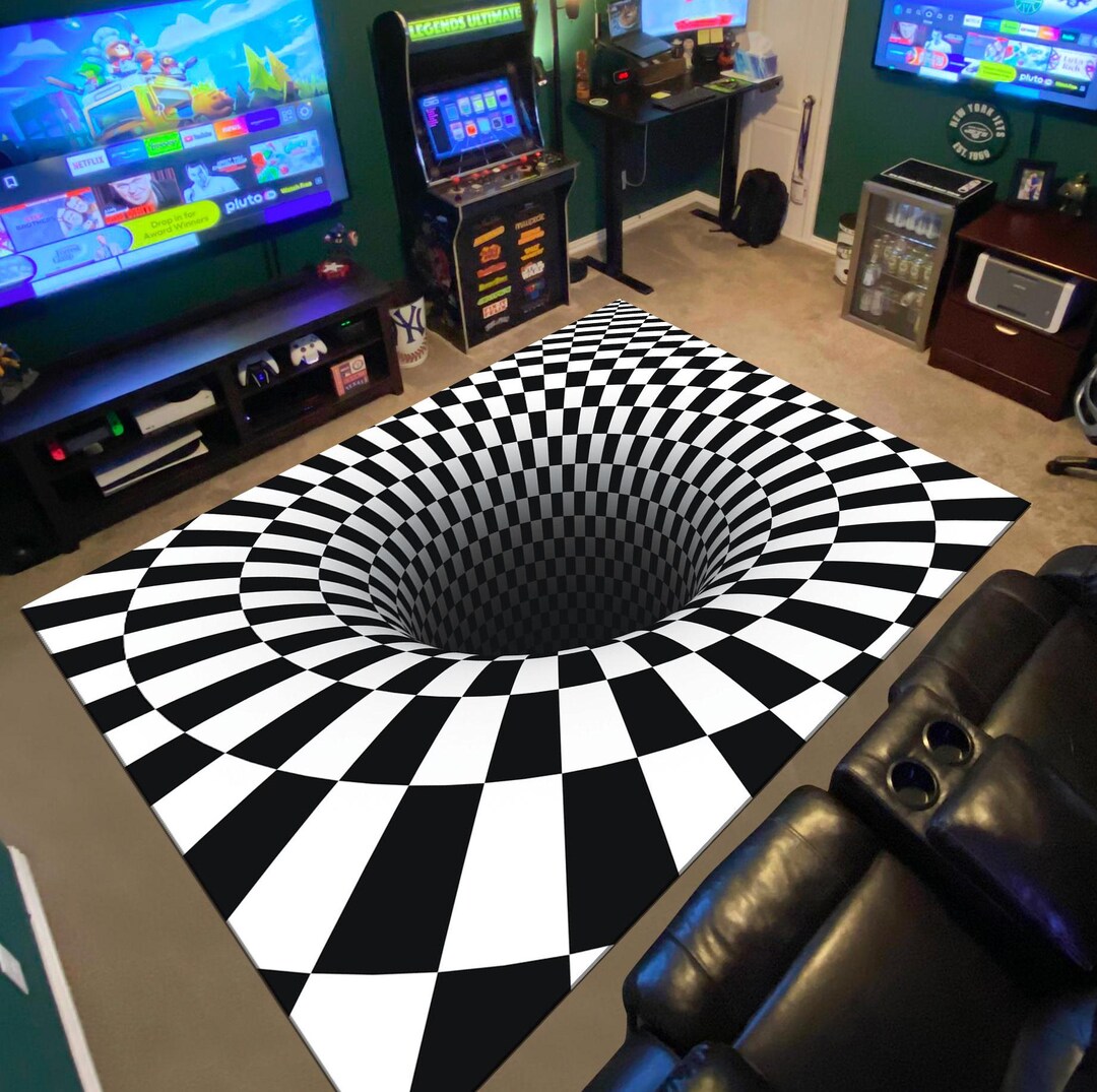 3D Vortex Rug,illusion Rug,optical Illusion Rug,popular Rug,home Decor ...