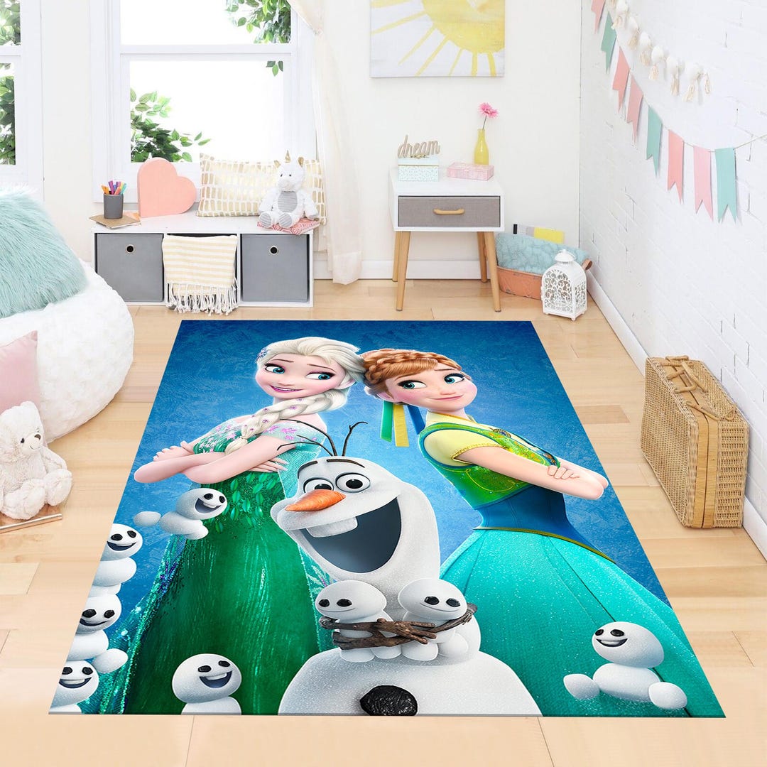 Frozen Rug, Elsa Rug, Anna Rug, Kids Rug, Personalized Rug,colorful Rug ...