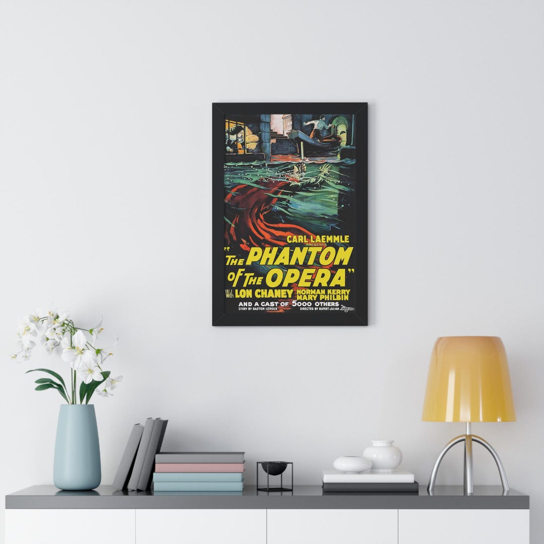 The Phantom of the Opera, 1925 Framed Vertical Vintage Movie Poster ...