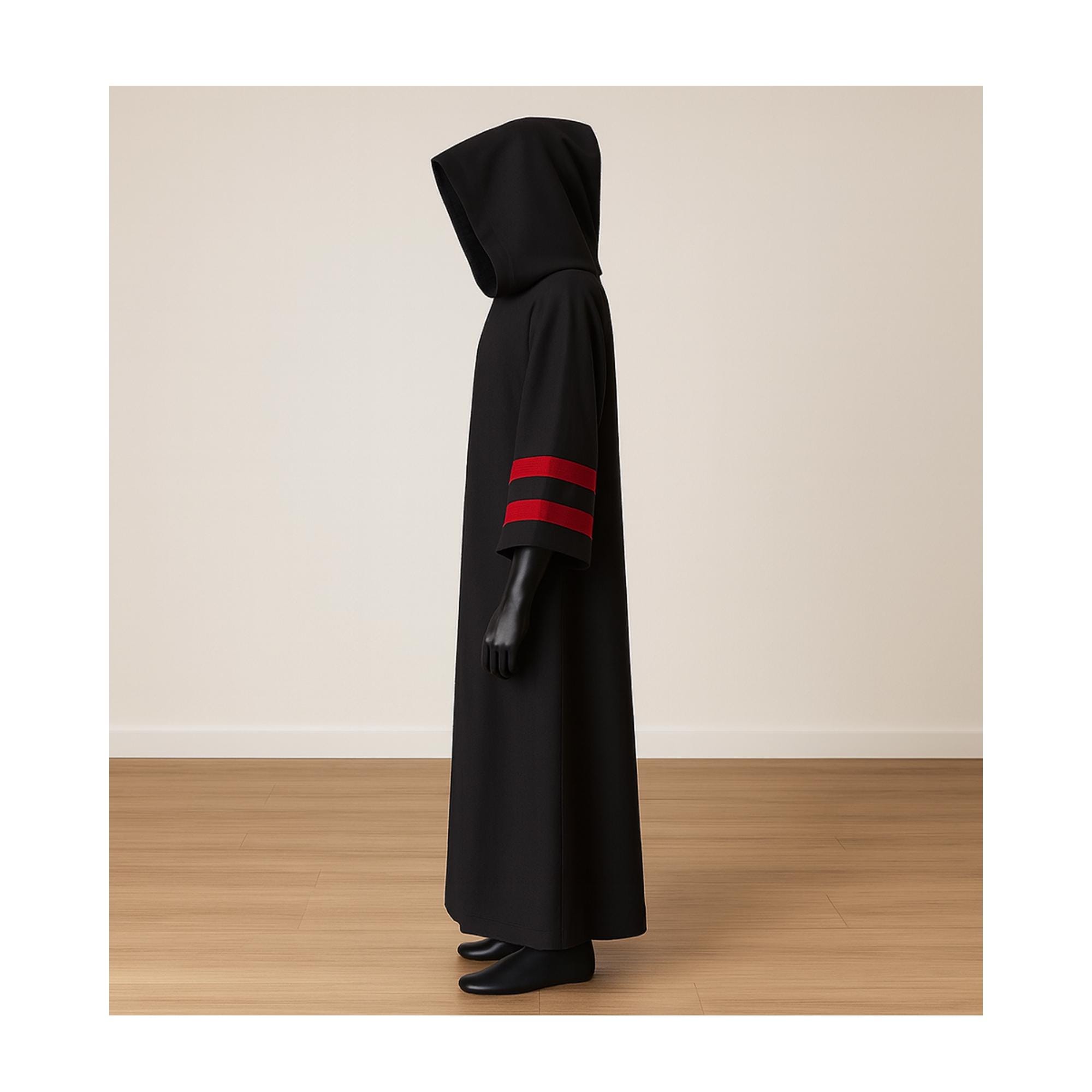 Sith Acolyte Hooded Robe | Dark Side Black Jedi Cosplay Cloak | Star ...